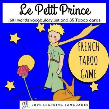 French Taboo game - Le Petit Prince by Teach Simple