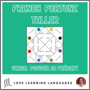 French Verb POUVOIR - PRESENT TENSE - Fortune Tellers by Teach Simple