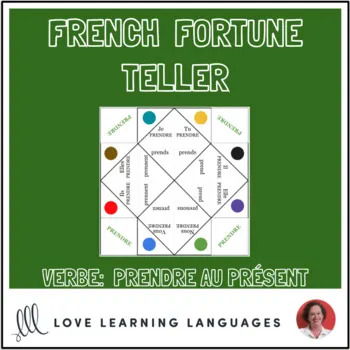 French Verb PRENDRE - PRESENT TENSE - Fortune Tellers by Teach Simple