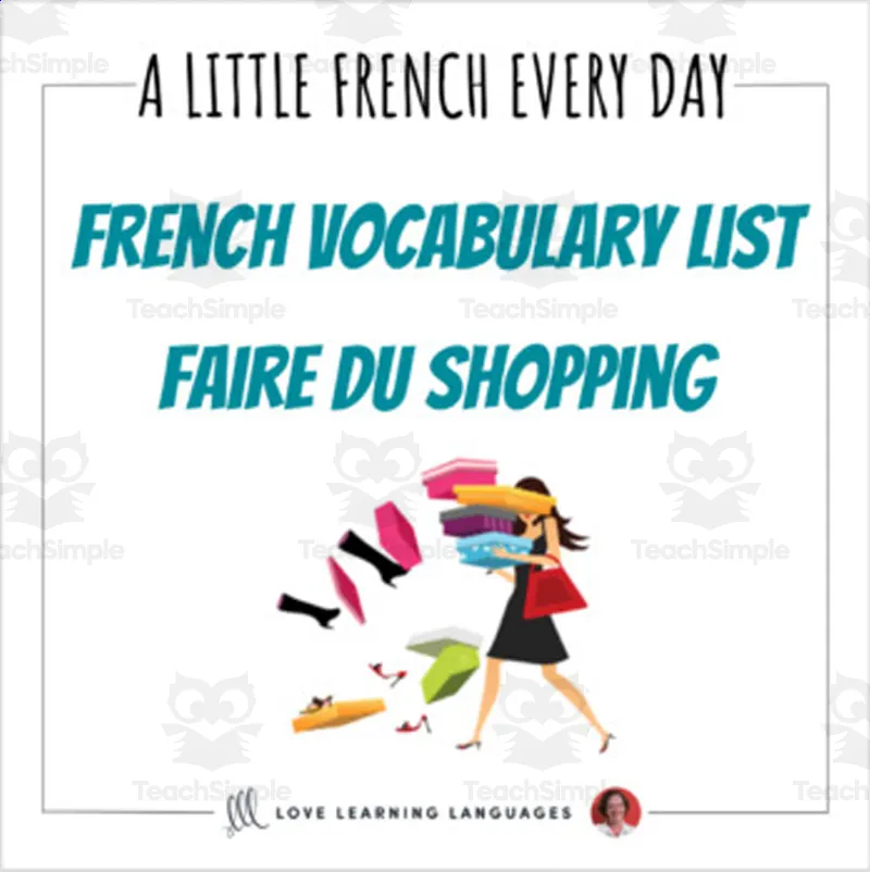 French Vocabulary List - Clothes by Teach Simple