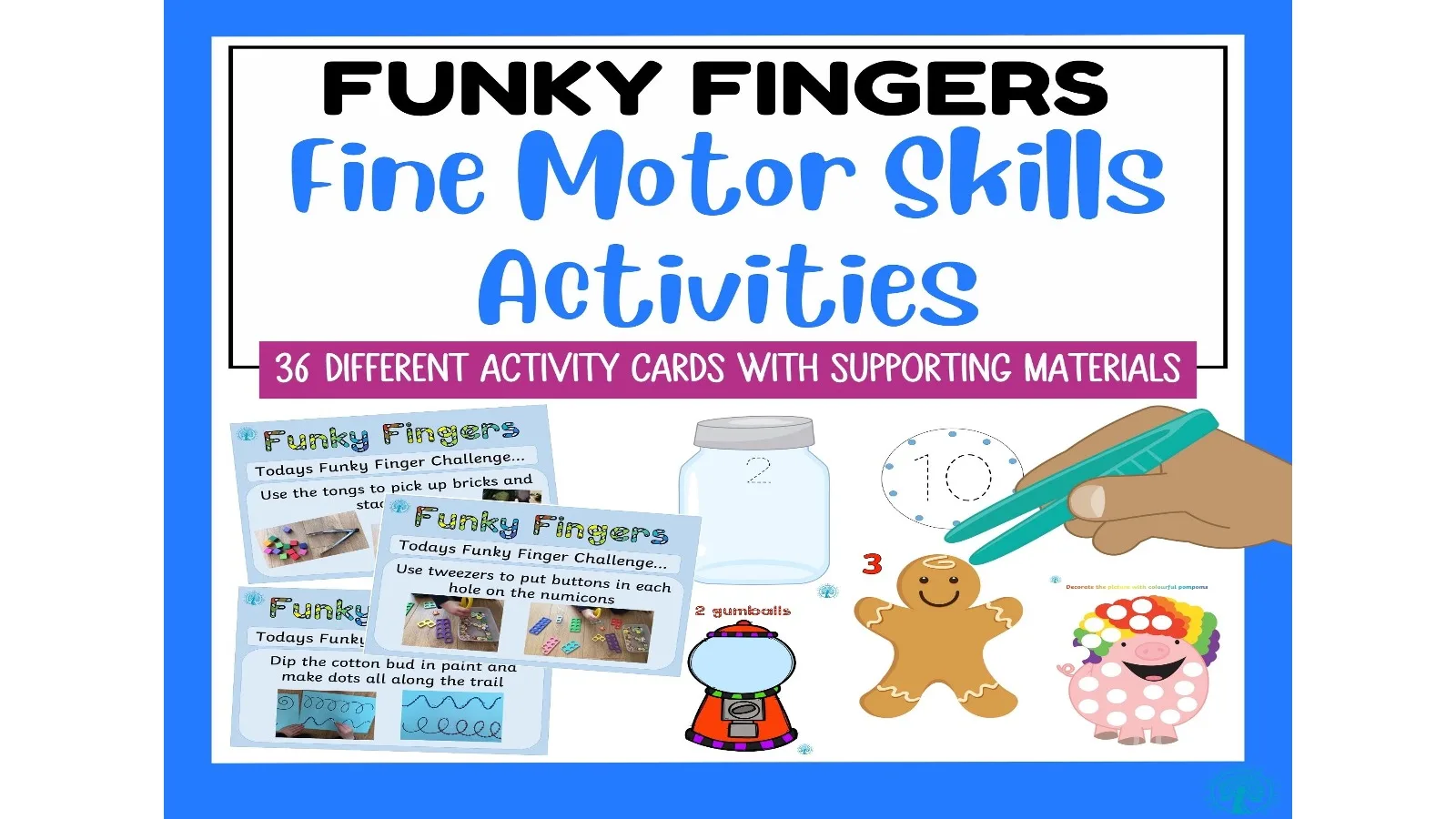 Funky Fingers fine Motor Skills Challenges by Teach Simple