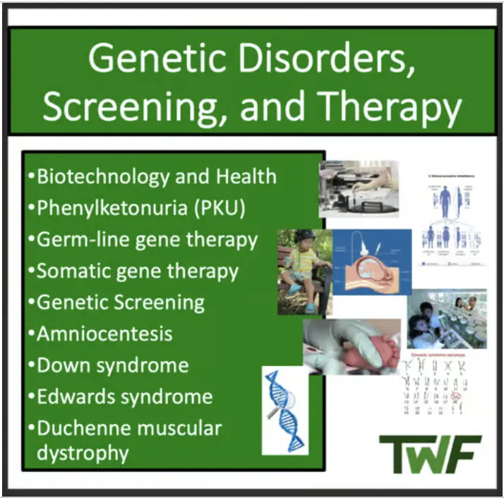 Genetic Disorders, Screening, & Therapy - Senior Biology lesson by ...