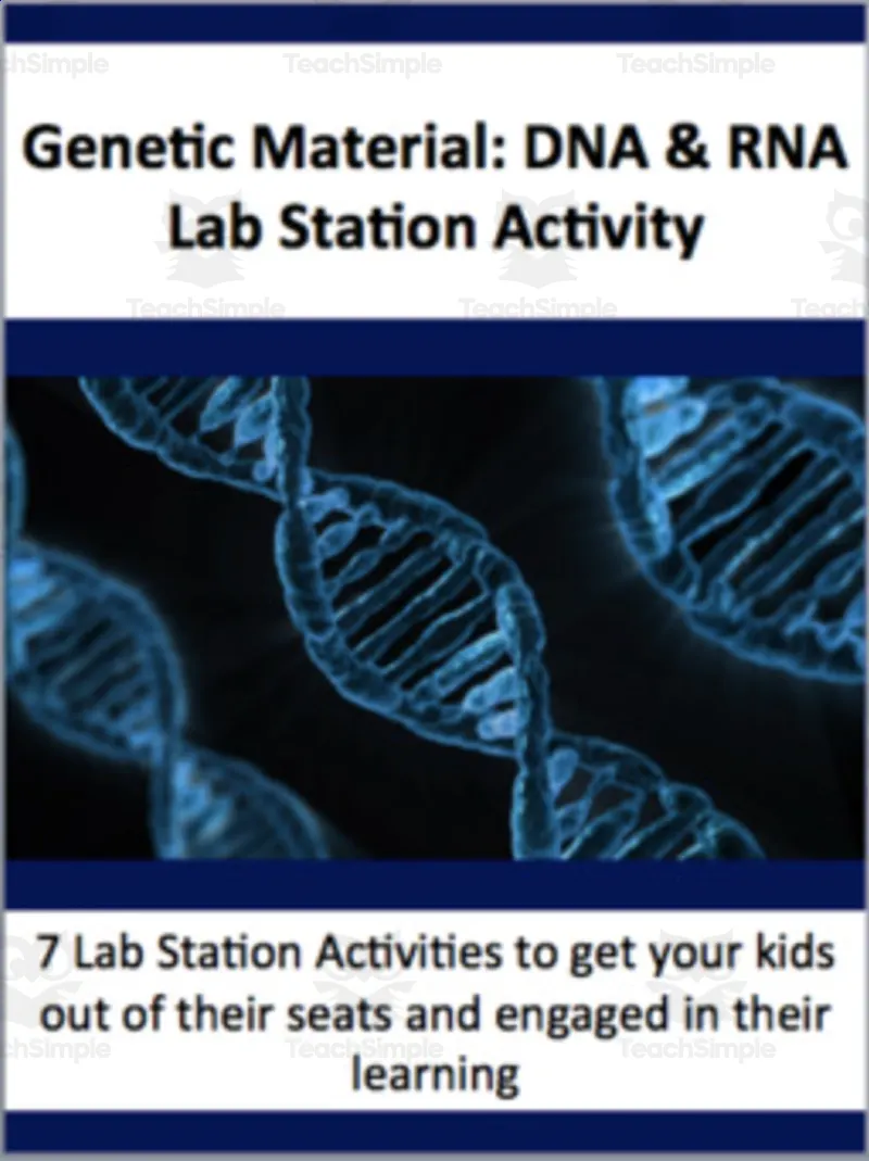 Genetic Material: DNA and RNA Overview - 7 Engaging Lab Stations by ...