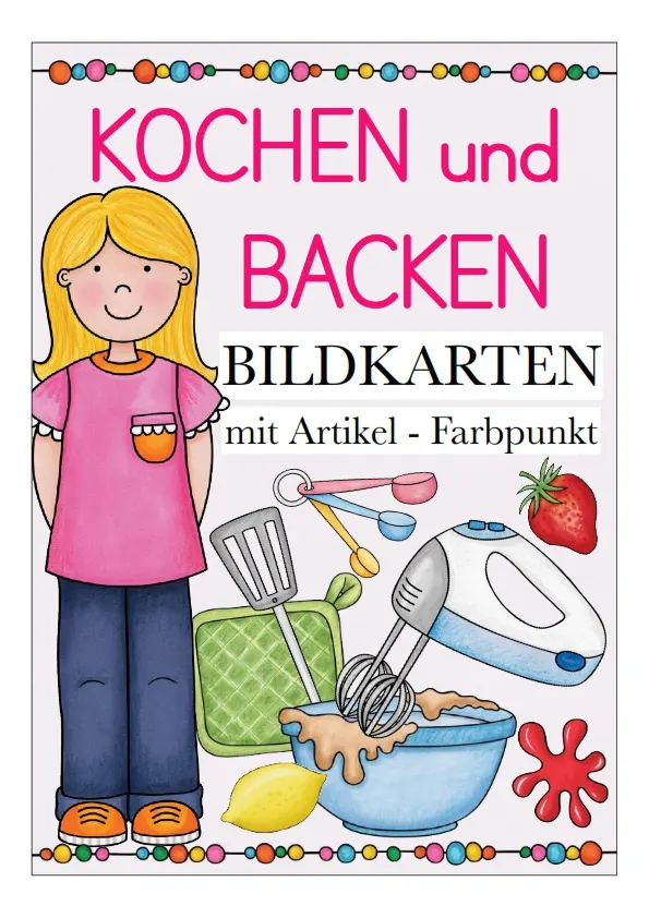 German Flash Cards: Cooking & Baking by Teach Simple