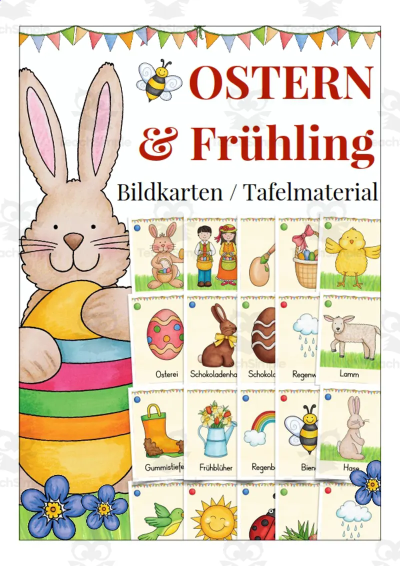 German Flash Cards: Easter by Teach Simple