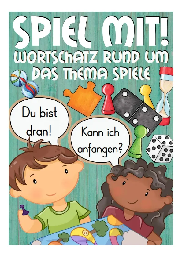 German Flash Cards: Types of Games by Teach Simple