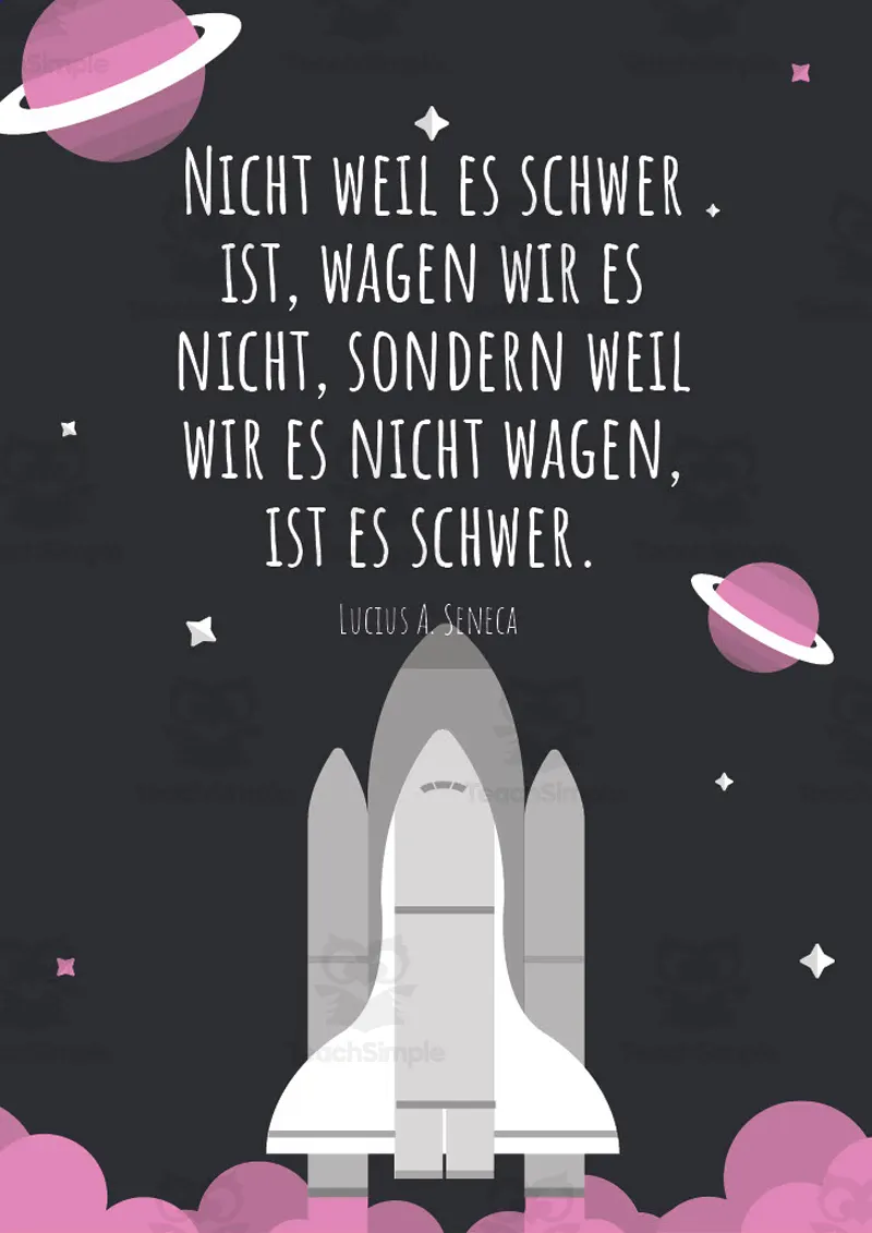 German: Motivational Poster | Classroom Decor by Teach Simple