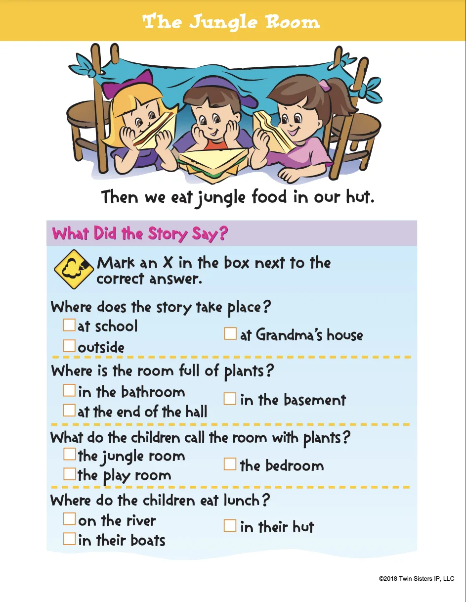 Grade 1: Reading Comprehension Volume 2 Printable Workbook by Teach Simple