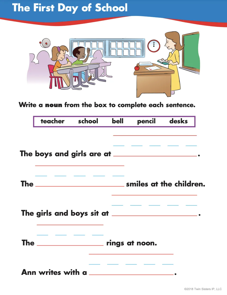 Grammar Practice for Grade 2: Volume 1 Printable Workbook by Teach Simple