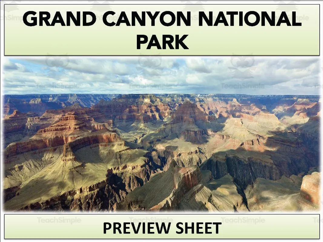 Grand Canyon National Park Geography Unit by Teach Simple