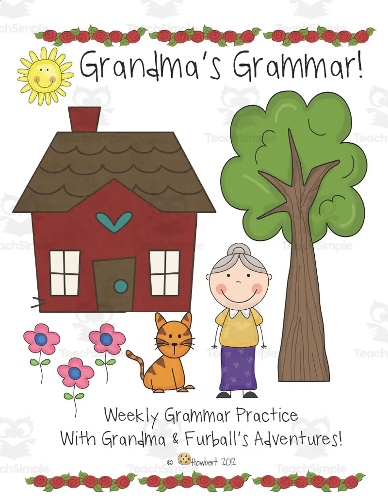 Grandma's Grammar Activity Pack | Weekly Grammar Practice by Teach Simple