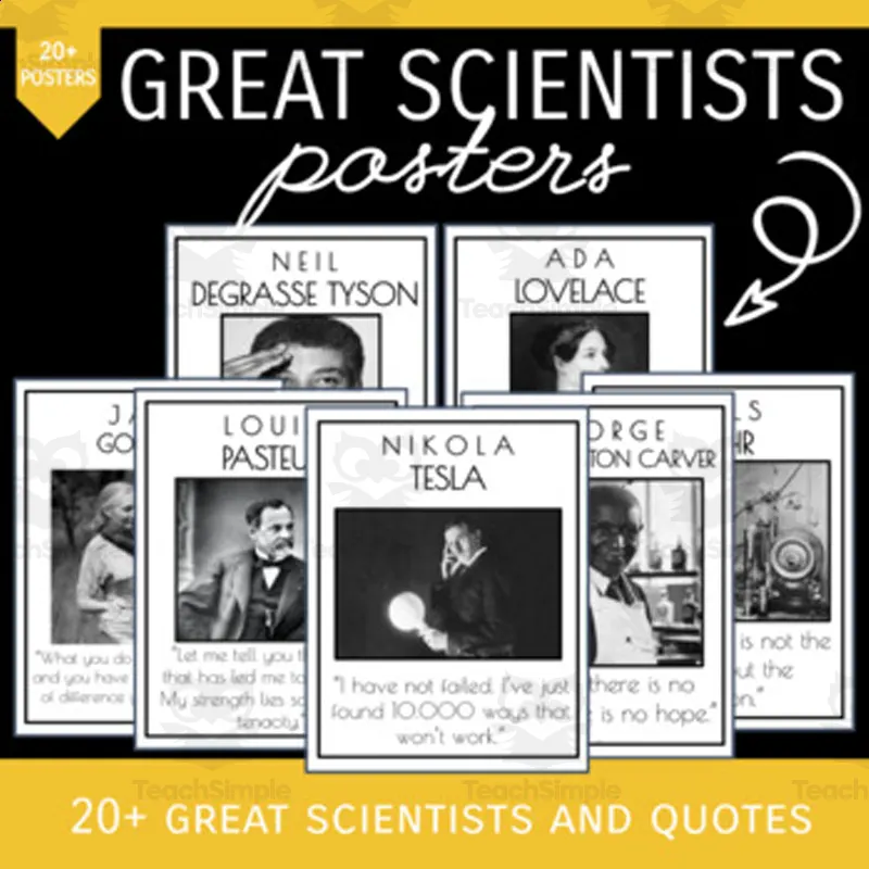 Great Scientists Poster Pack by Teach Simple