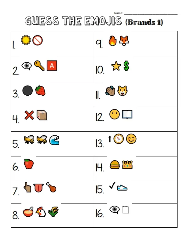 Guess the Brand! by Teach Simple