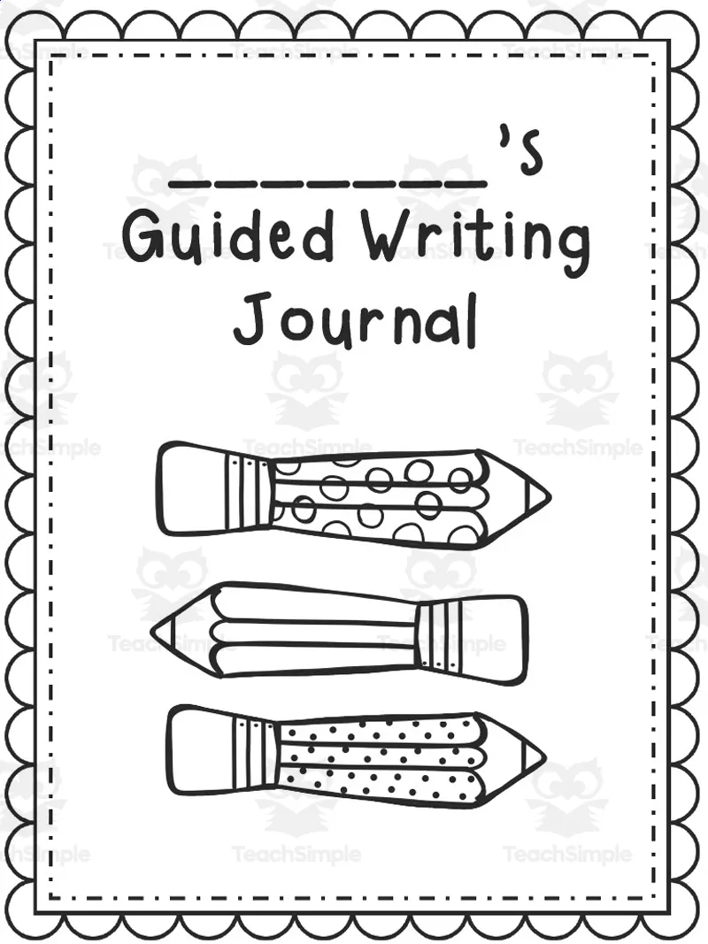 Guided Writing Journal by Teach Simple
