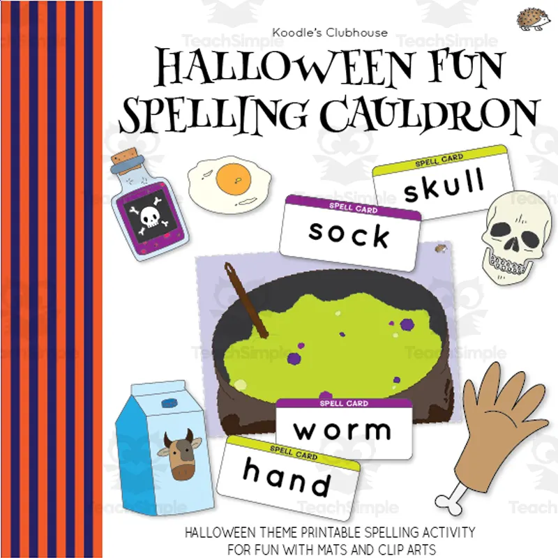 Halloween Fun Spelling Cauldron by Teach Simple