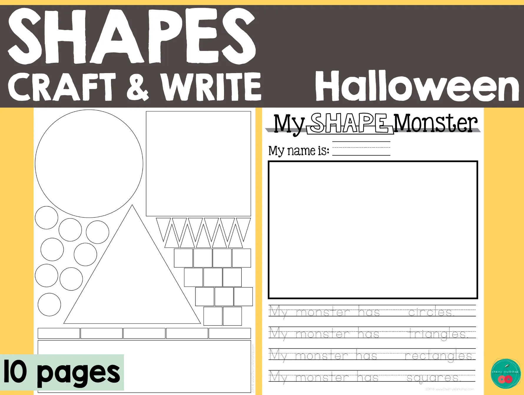Halloween My Shape Monster by Teach Simple