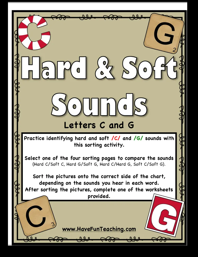 Hard and Soft C G Sounds Activity by Teach Simple