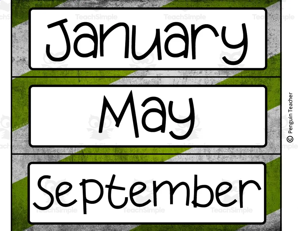 Harry Potter Theme Calendar Pieces by Teach Simple