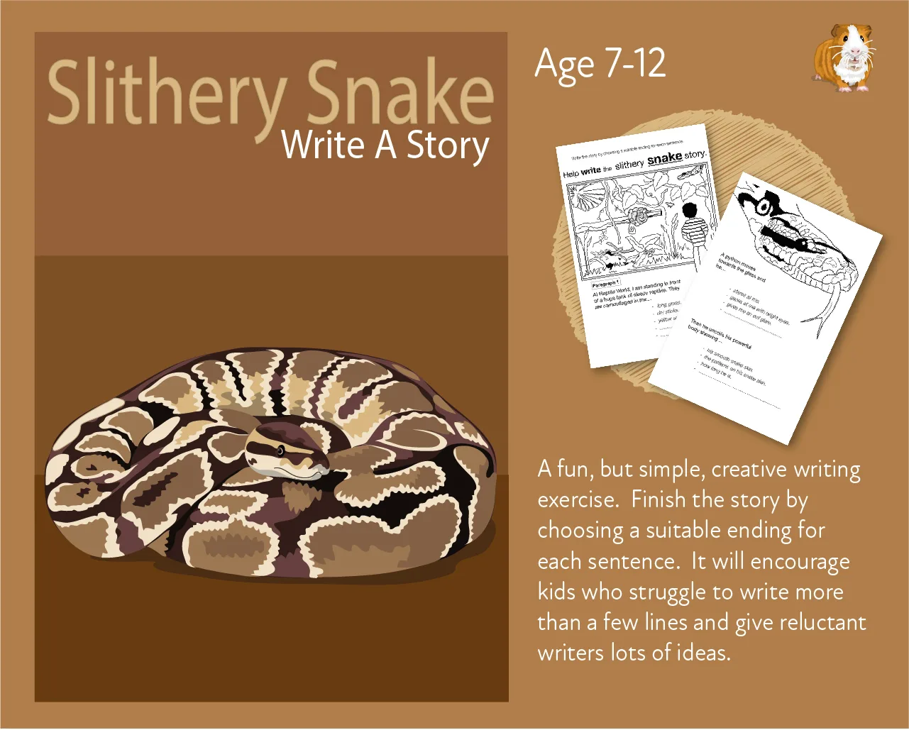 Help Write The Slithery Snake Story (7-11 years) by Teach Simple