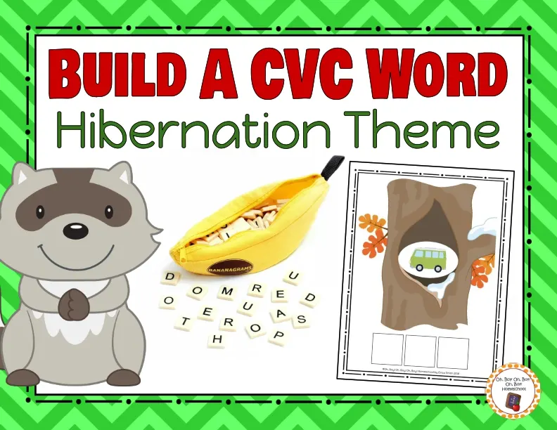 Hibernation: Build a CVC Word by Teach Simple
