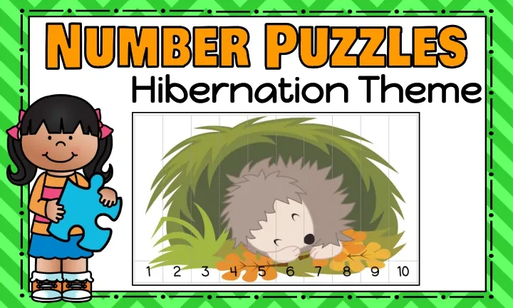 Hibernation Number Puzzles by Teach Simple