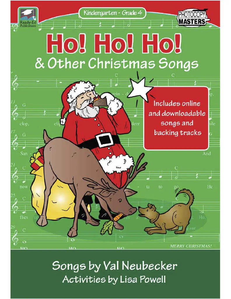 Ho! Ho! Ho! & Other Christmas Songs: Music Activity Book by Teach Simple