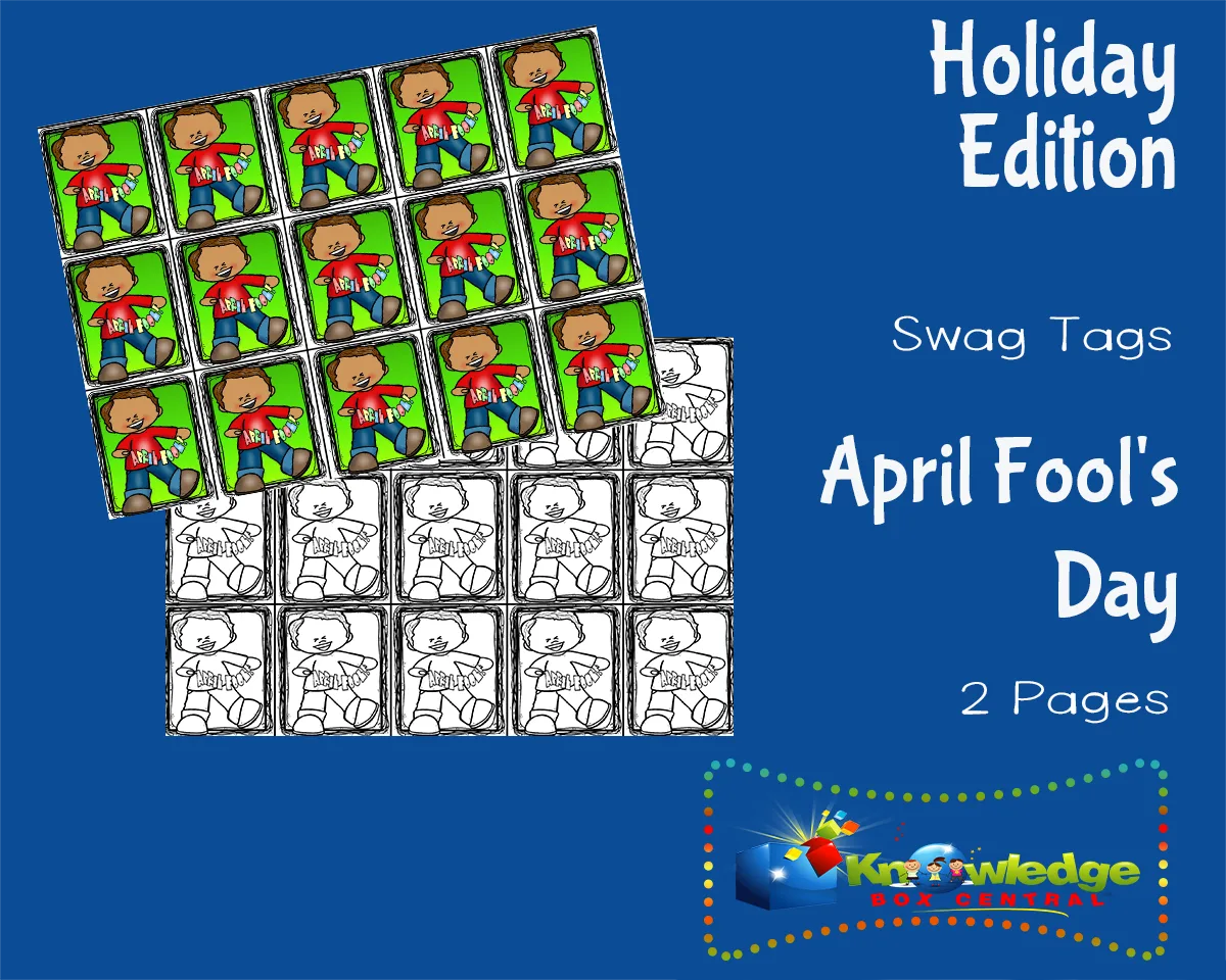 Holiday Swag Tags: April Fool's Day by Teach Simple