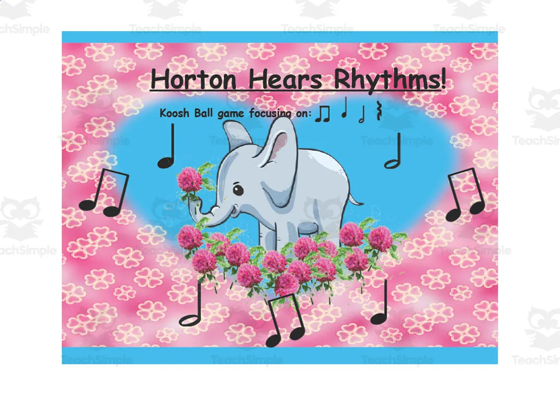 Horton Hears Rhythms Koosh Ball Game by Teach Simple