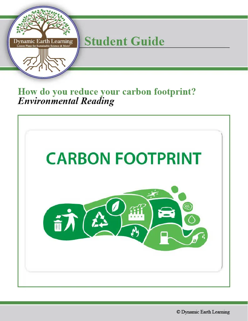 How Do You Reduce Your Carbon Footprint? - Worksheets (Digital & Print ...