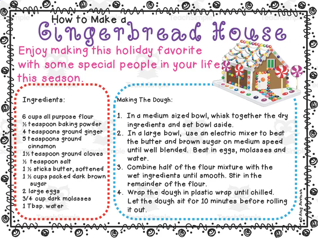 How To Make A Gingerbread House by Teach Simple