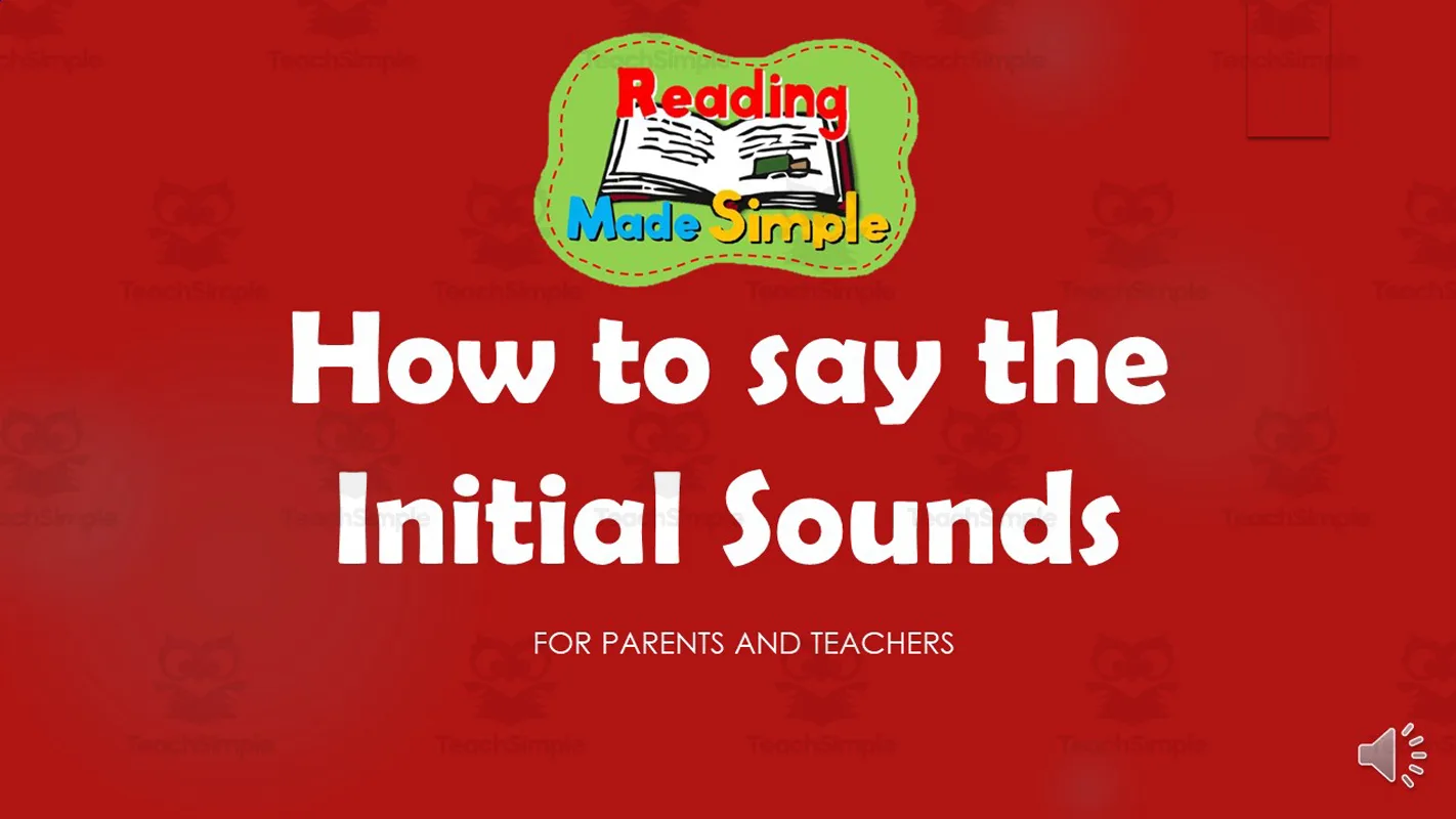 How to say the Initial Sounds by Teach Simple