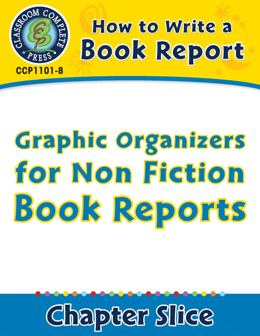 How to Write a Book Report: Graphic Organizers for Non Fiction Book ...
