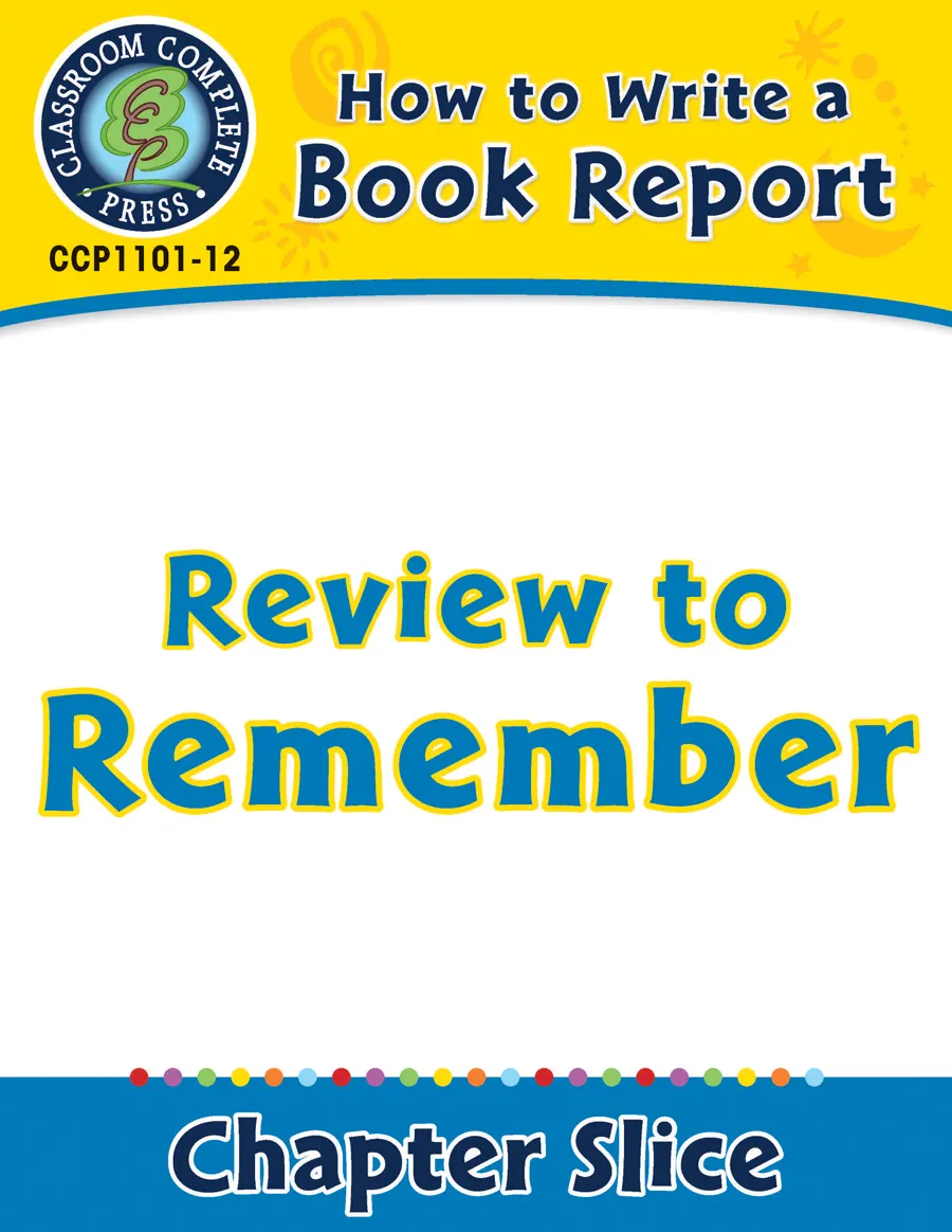 How to Write a Book Report: Review to Remember by Teach Simple
