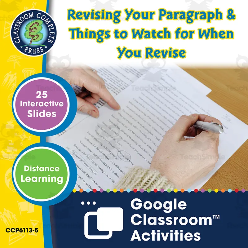 How to Write a Paragraph: Revising Your Paragraph & Things to Watch for ...