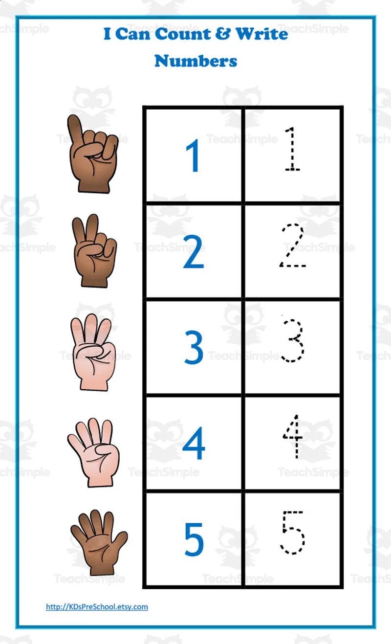 I Can Count Numbers by Teach Simple