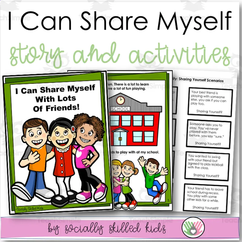 I Can Share Myself With Lots Of Friends | Social Skills Story and ...