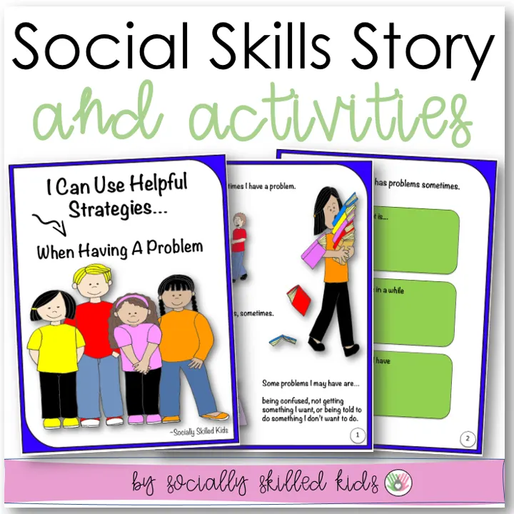 I Can Use Helpful Strategies, Social Skills Story & Activities For K ...