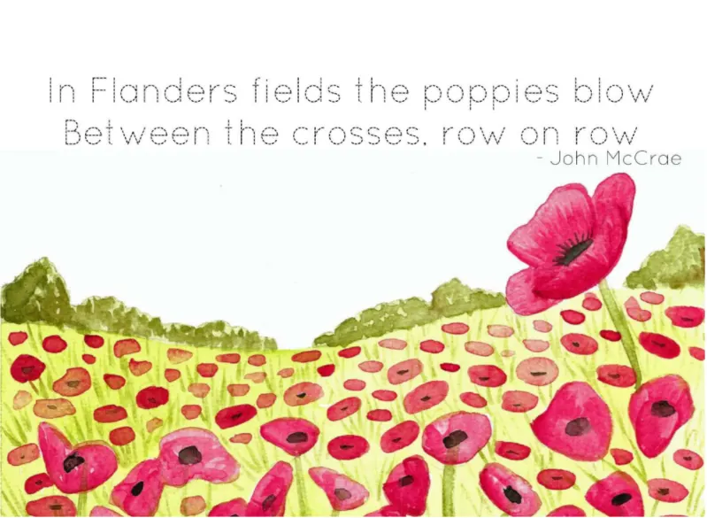 In Flanders Fields Printable Poster by Teach Simple