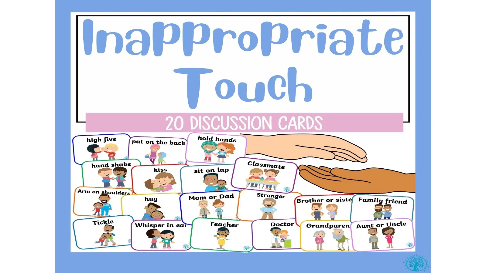 Inappropriate Touch Cards by Teach Simple