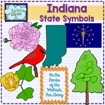 Indiana State Symbols Clip Art by Teach Simple