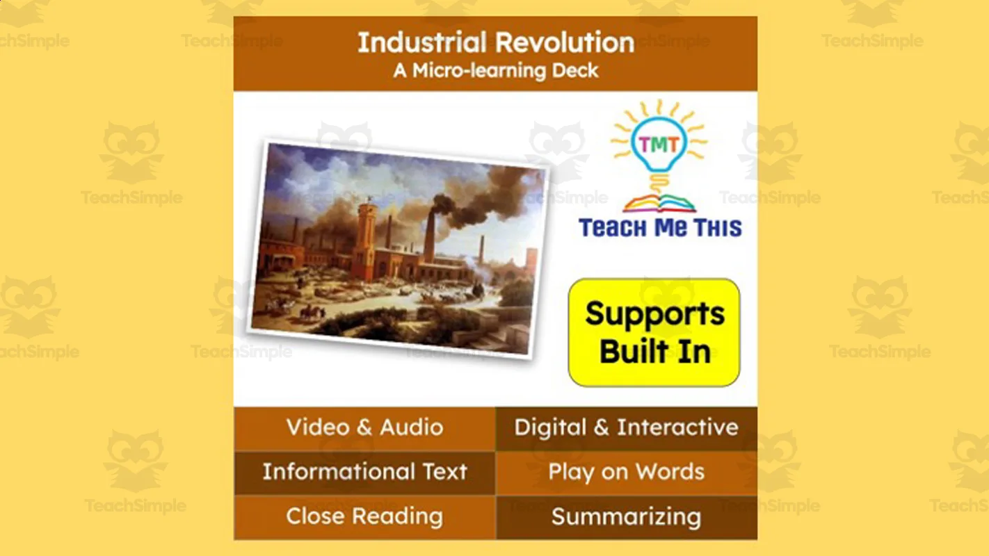 Industrial Revolution | Reading Comprehension Deck | Interactive Lesson ...