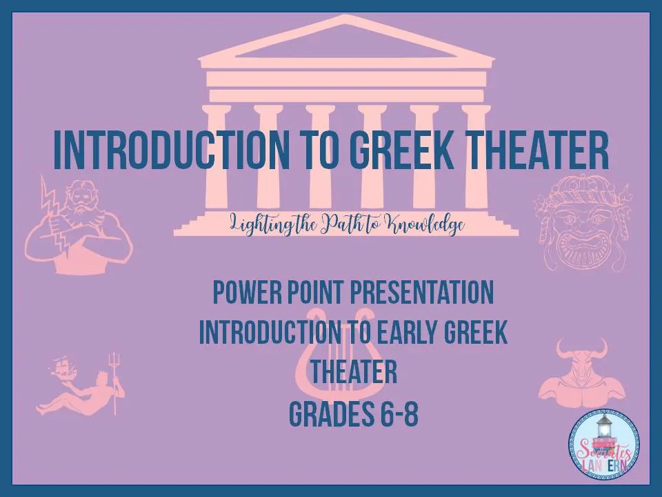 Introduction to Greek Theater by Teach Simple