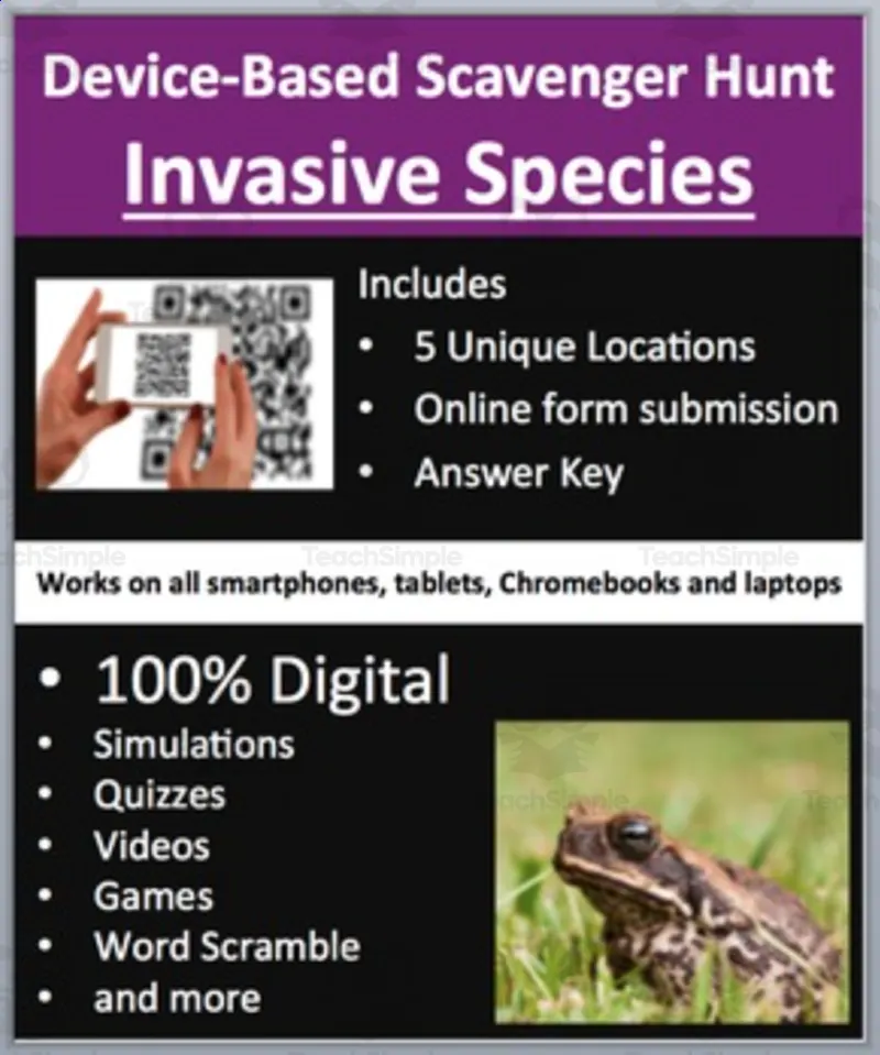 Invasive Species - Device-Based Scavenger Hunt Activity - Let the Hunt ...