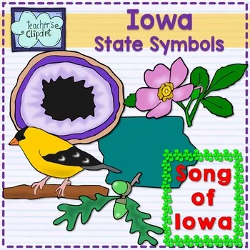 IOWA State Symbols Clip Art by Teach Simple