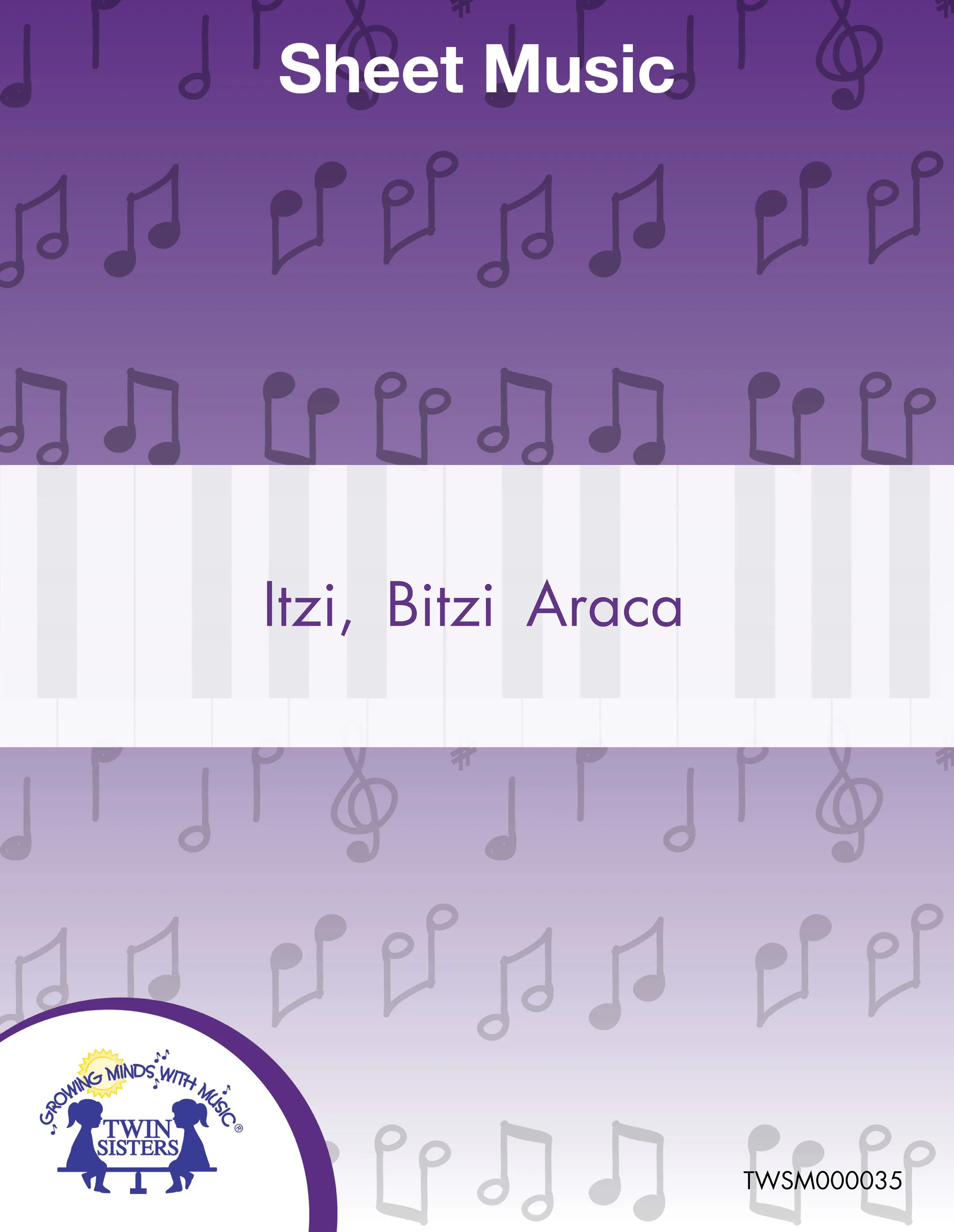 Itzi, Bitzi Araña Sheet Music by Teach Simple