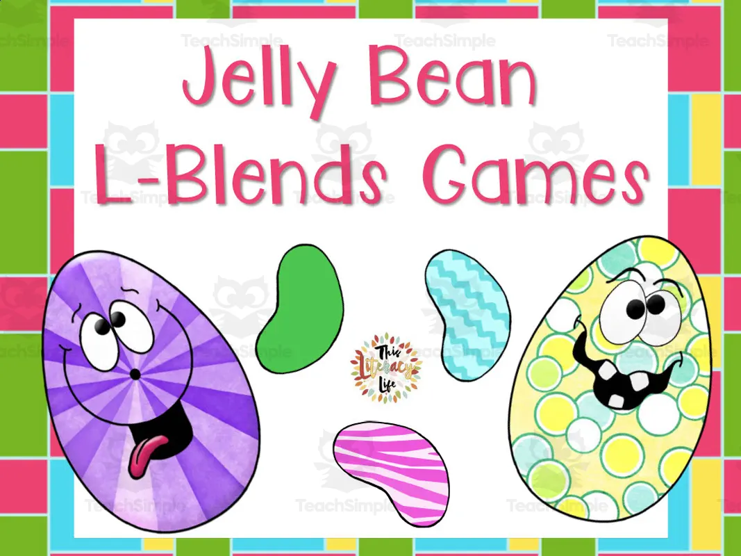 Jelly Bean L-Blends Game by Teach Simple