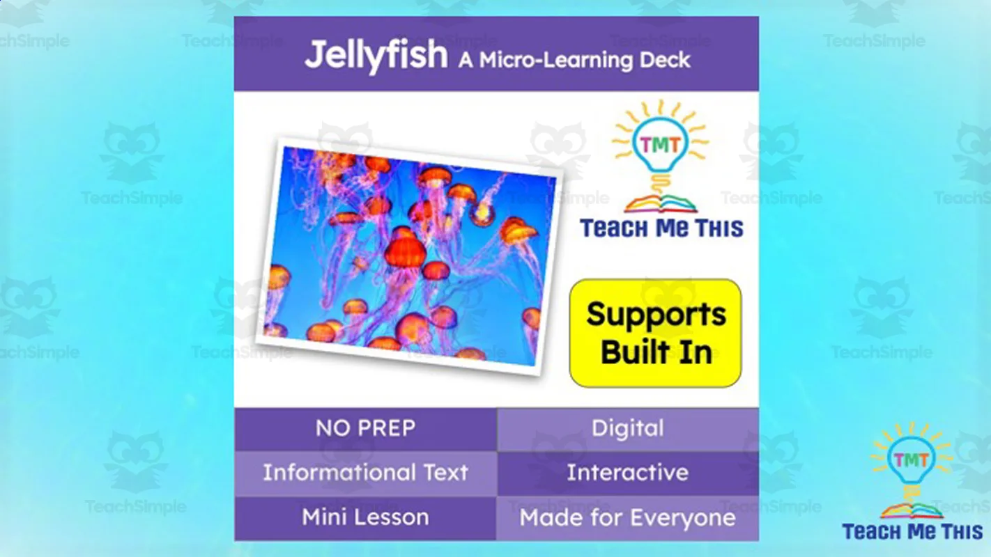 Jellyfish | Interactive Science Lesson | Micro-Learning Deck by Teach ...
