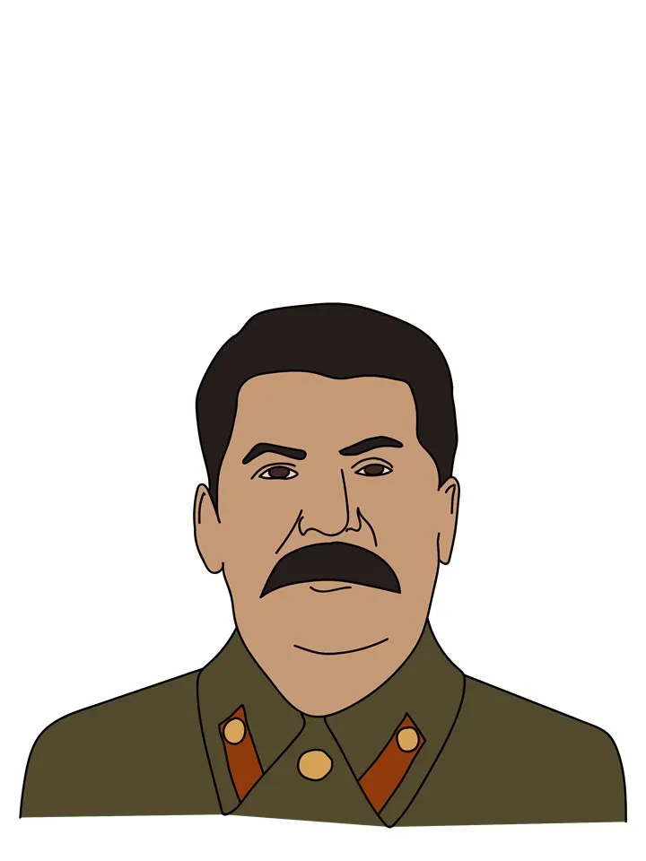 Joseph Stalin Illustration by Teach Simple