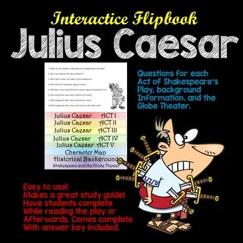 Julius Caesar Interactive flipbook. by Teach Simple
