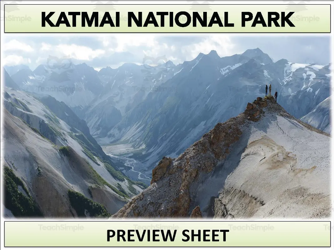 Katmai National Park Geography Unit by Teach Simple